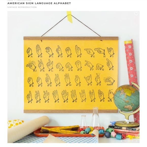 Lindsay Letters | Art | American Sign Language Wall Hanging New | Poshmark
